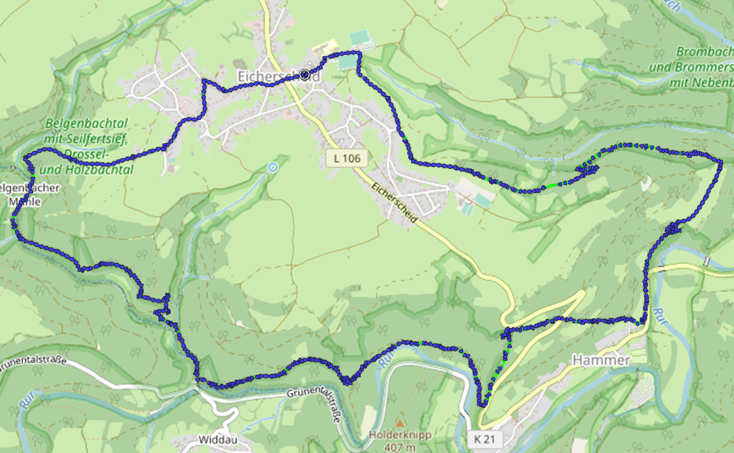 Auf dem Eifelsteig über dem Rurtal - Micha's Blog