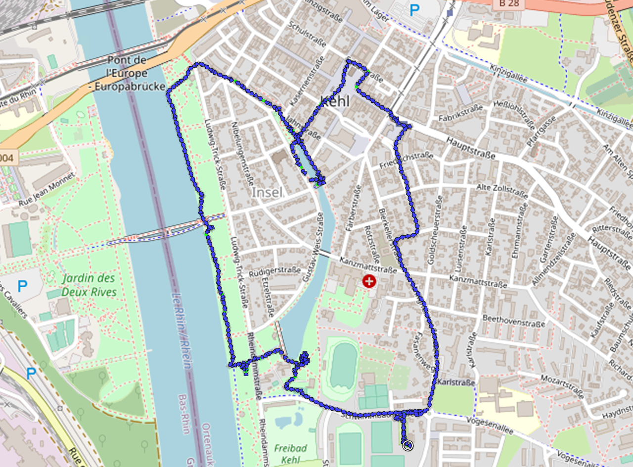 Der Blaue Weg durch Kehl - Micha's Blog